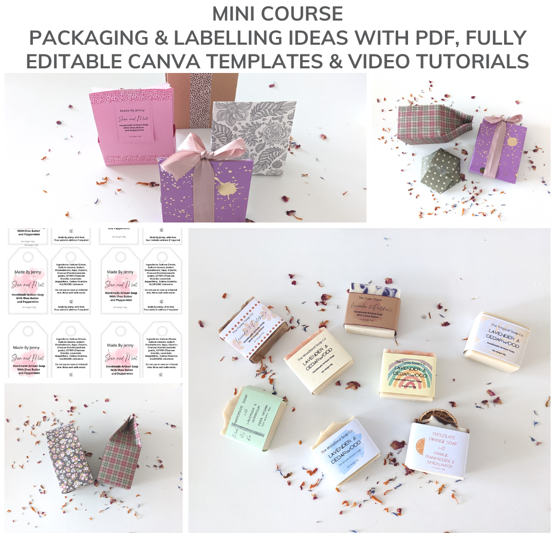 Packaging and Labelling Ideas (with templates) – The Soap Coach